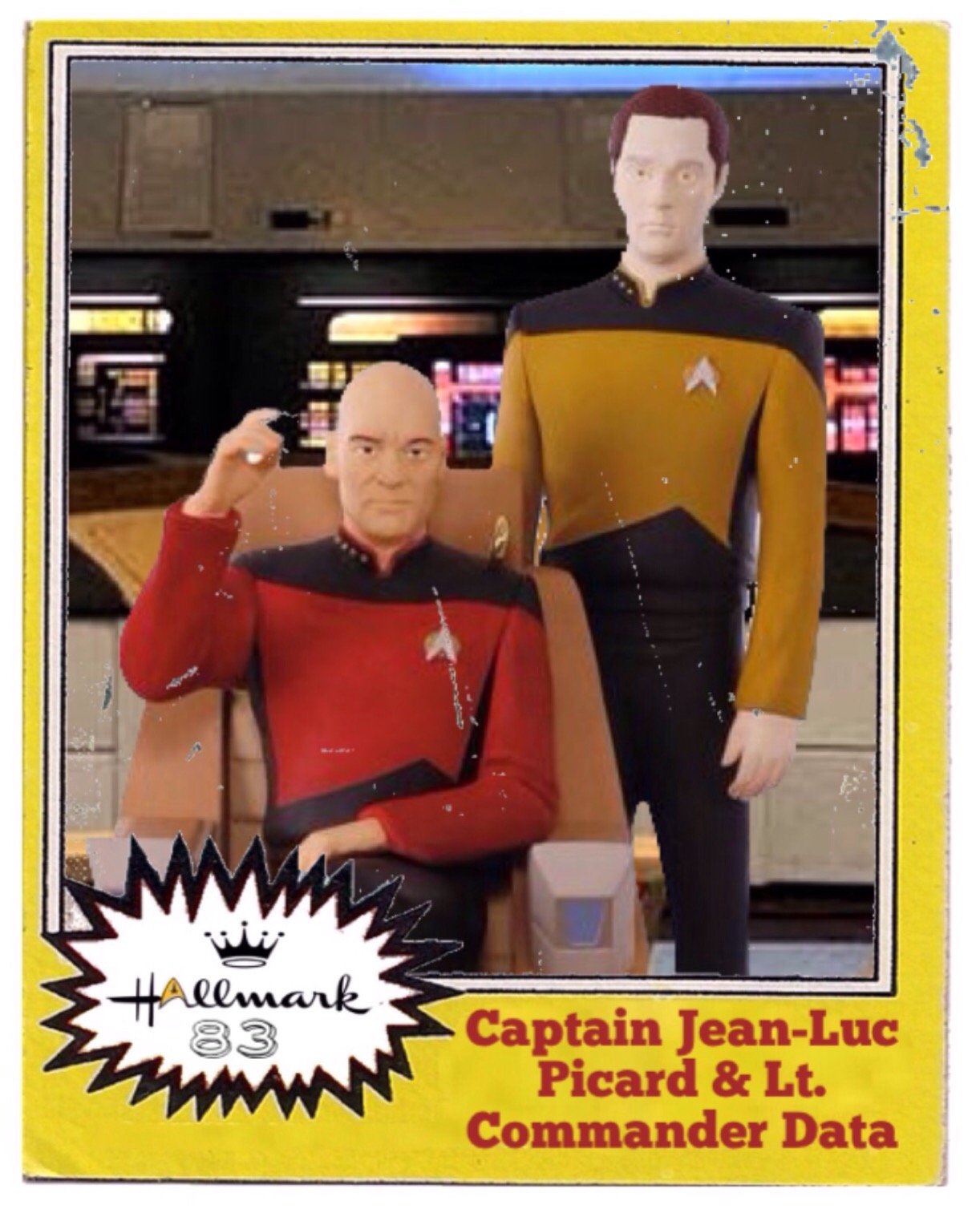 Trading Card #83: Captain Jean-Luc Picard & Lt. Commander Data ...