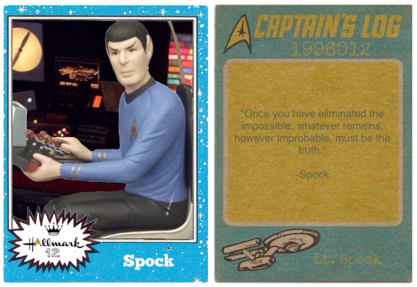 Trading Card #12: Spock | Hallmark Star Trek Ornaments