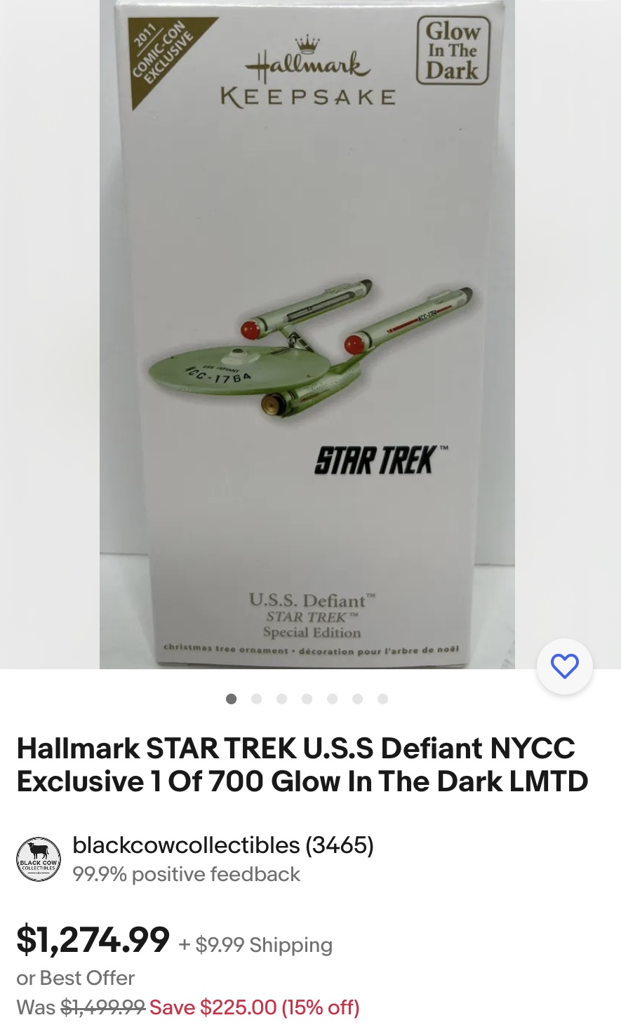 2011 Defiant Available! | Hallmark Star Trek Ornaments