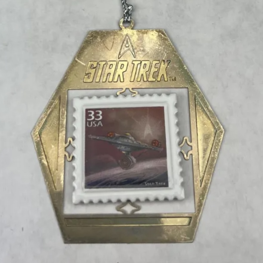 021. U.S.S. Enterprise NCC-1701, Stamp | Hallmark Star Trek Ornaments