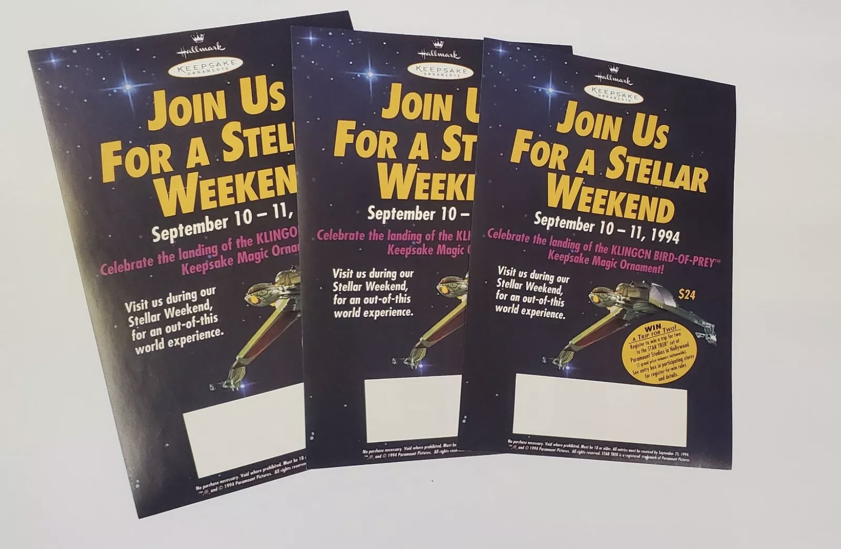 1994 Promotional Flyer | Hallmark Star Trek Ornaments