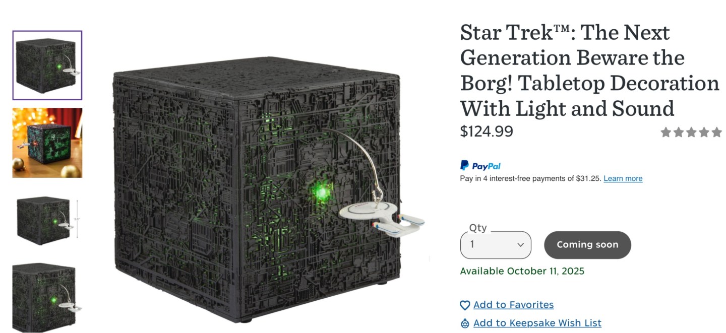 Price Increases Due to New Tariffs | Hallmark Star Trek Ornaments