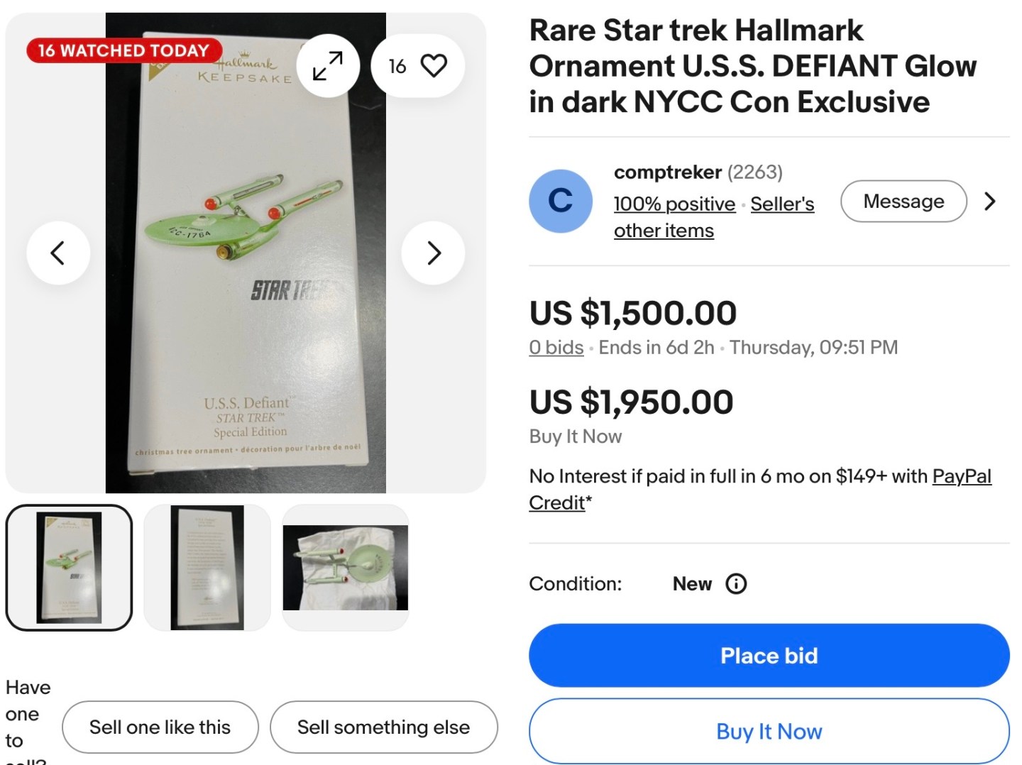 Hallmark Star Trek Ornaments
